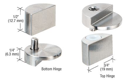 EH66 - CRL Chrome Frameless Triple Mirror Hinge